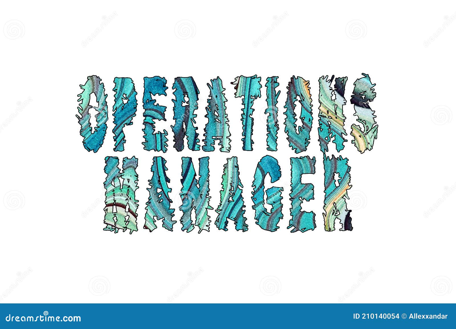 Operations Manager, Banner, Poster and Sticker Stock Illustration ...