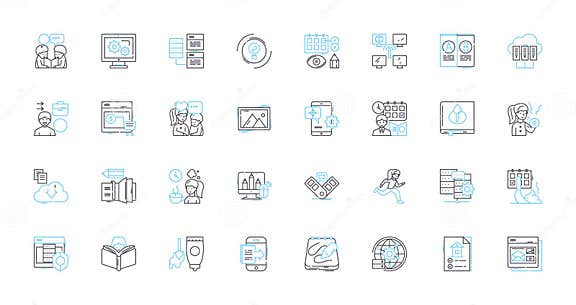 Operations Manual Linear Icons Set. Standardization, Guidelines ...