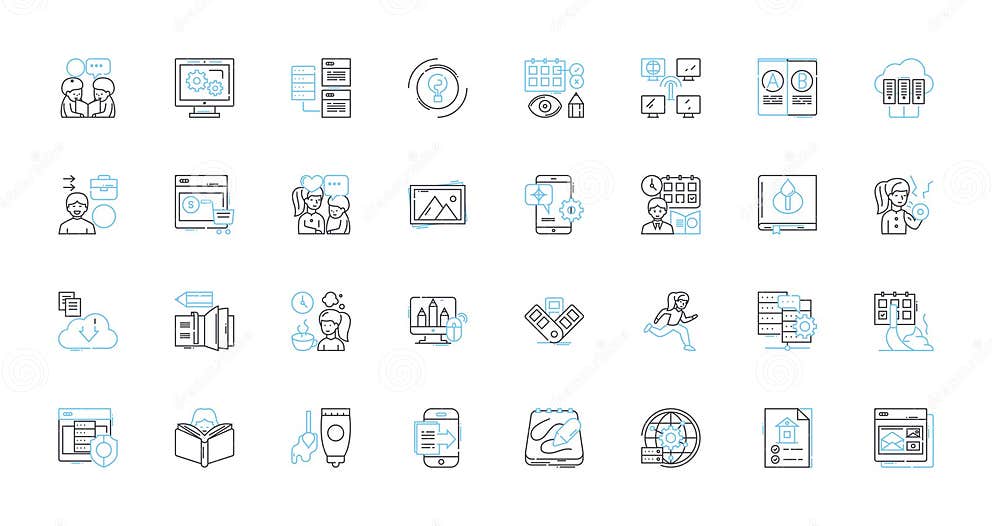 Operations Manual Linear Icons Set. Standardization, Guidelines ...