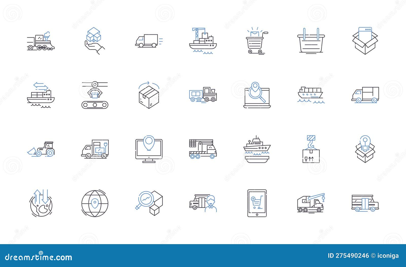 Operations Pipeline Line Icons Collection. Optimization, Efficiency ... Operations Pipeline Line Icons Collection. Optimization, Efficiency ...