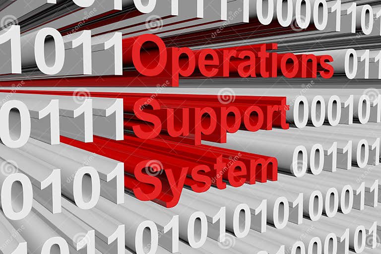 Operations support system stock illustration. Illustration of service ...