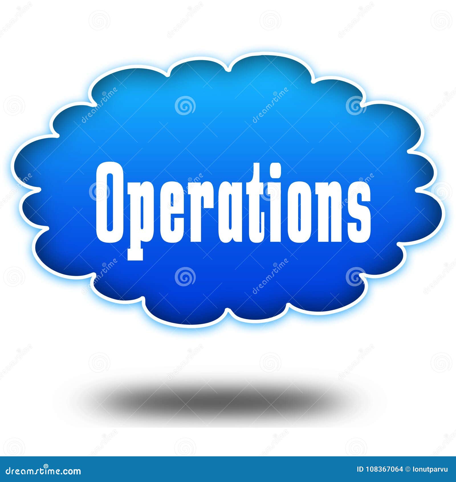 OPERATIONS Text Message on Hovering Blue Cloud. Stock Illustration ... OPERATIONS Text Message on Hovering Blue Cloud. Stock Illustration ...