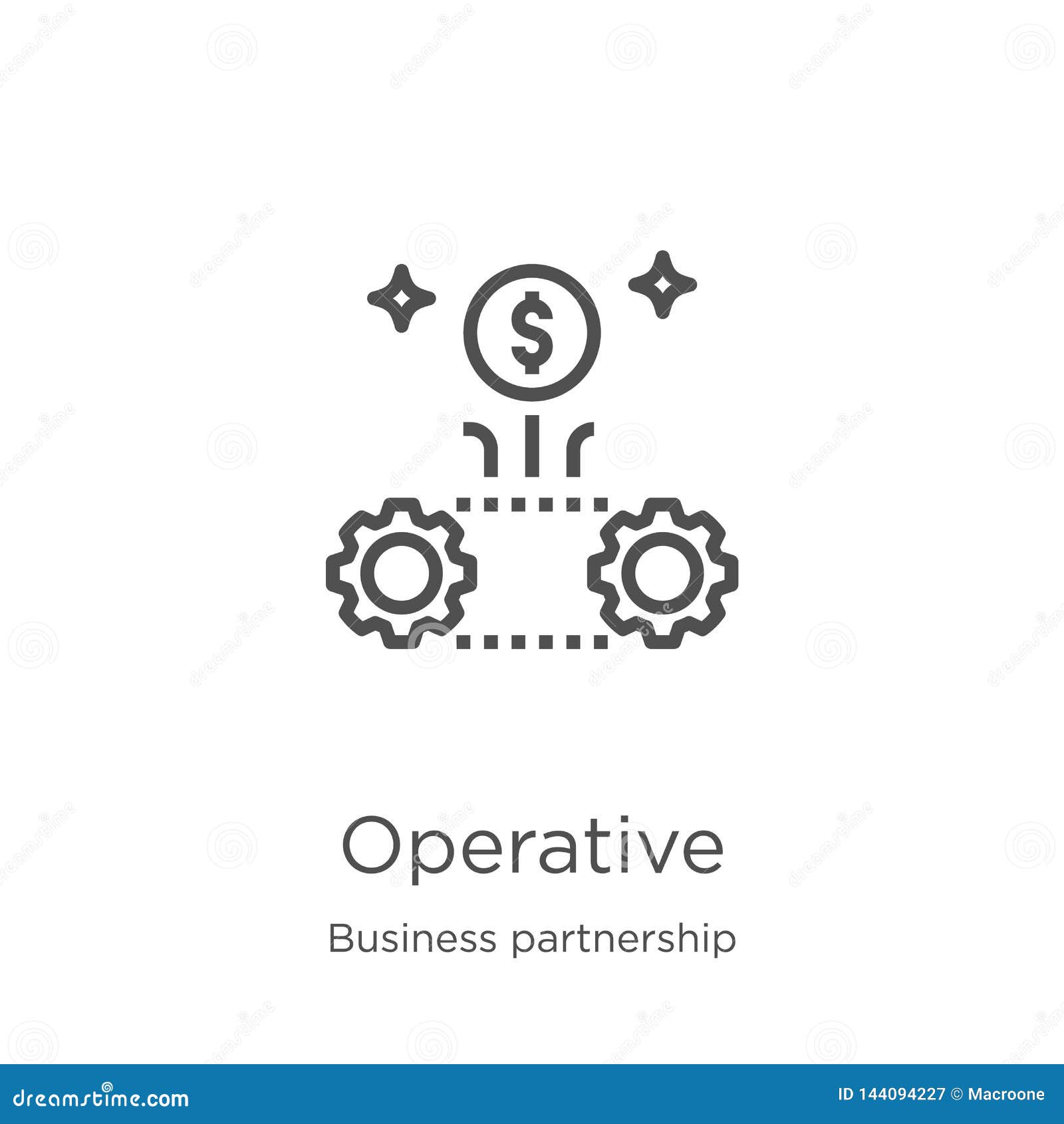 Operative Icon Vector from Business Partnership Collection. Thin Line ...
