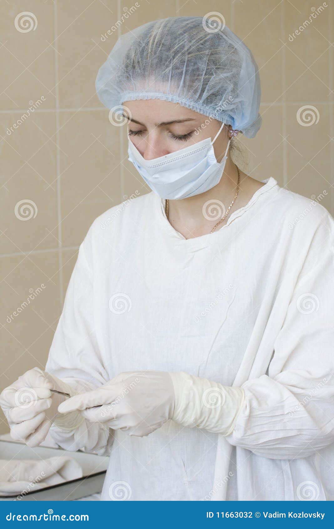 Operative nurse stock photo. Image of hospital, blue - 11663032