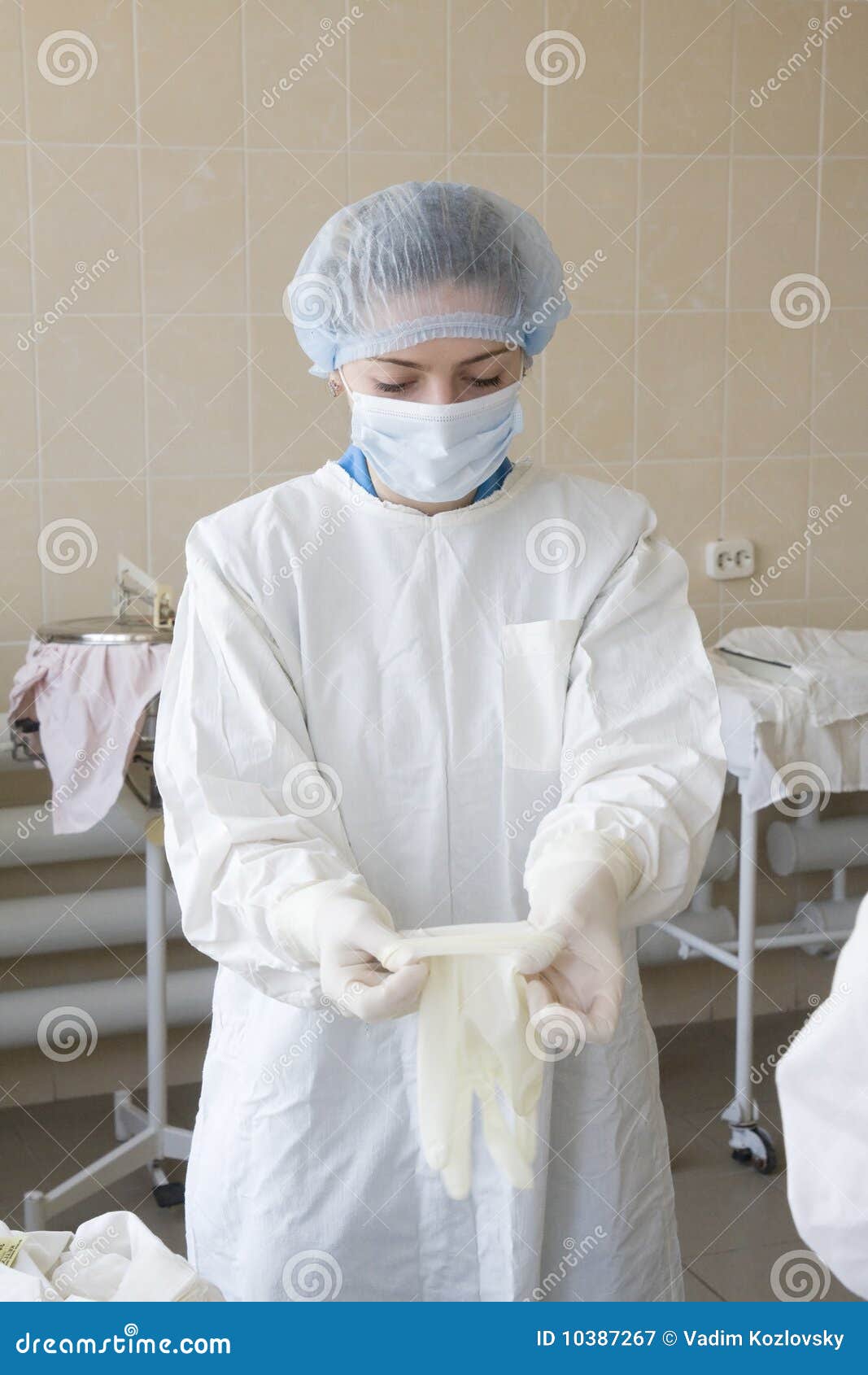 Operative nurse portrait stock image. Image of doctor - 10387267