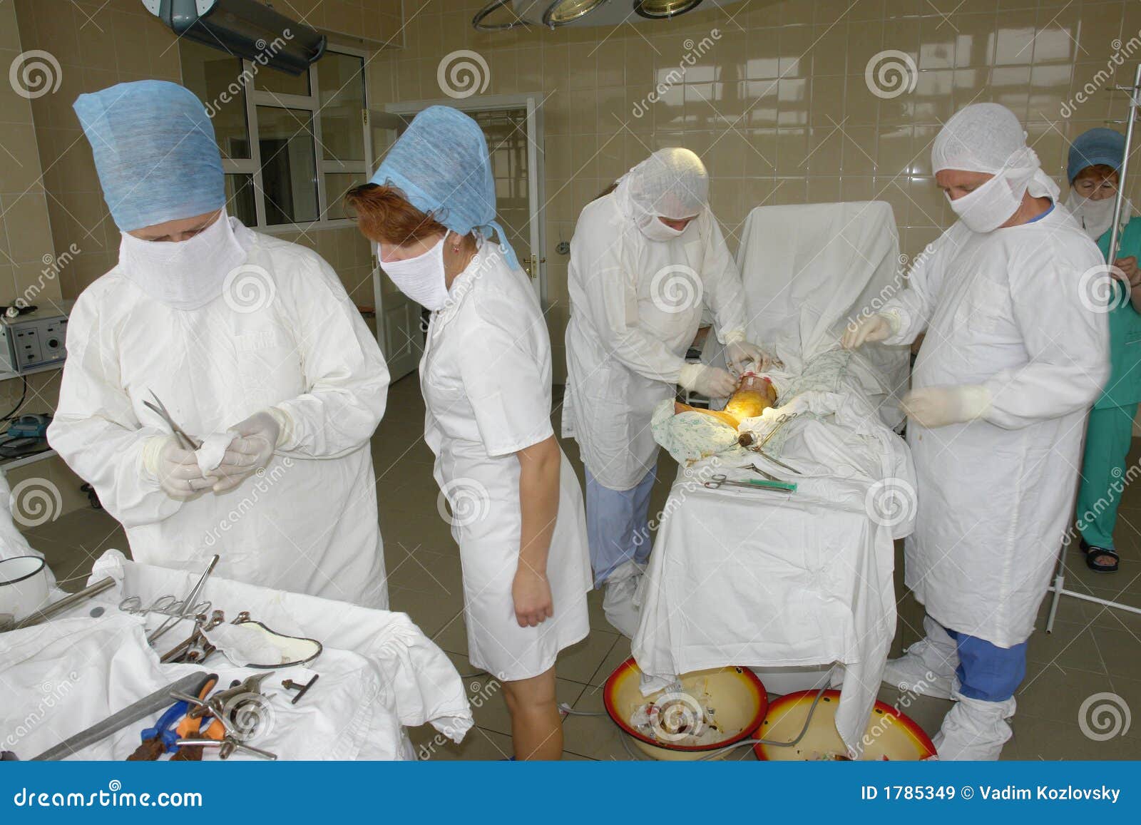Operative room stock image. Image of mask, blood, knife - 1785349