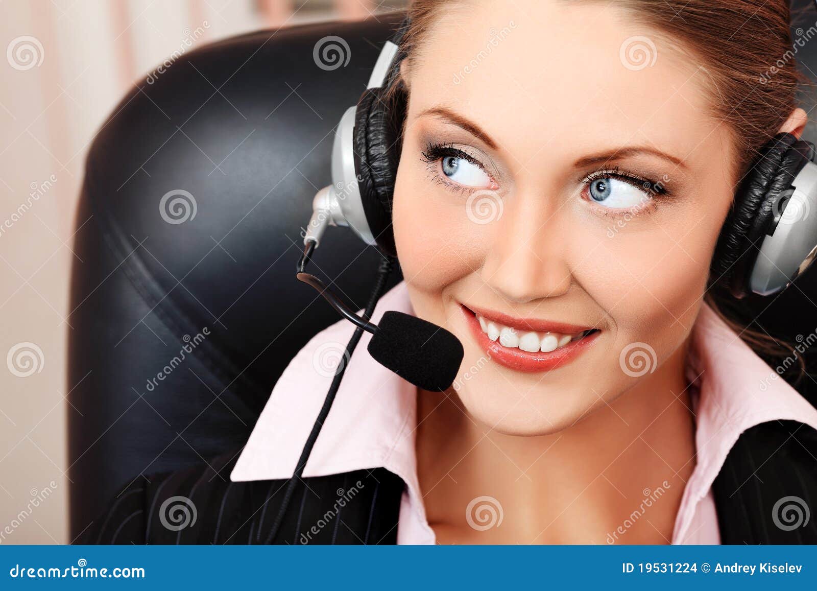 Operator stock photo. Image of headphones, lady, businesspeople - 19531224