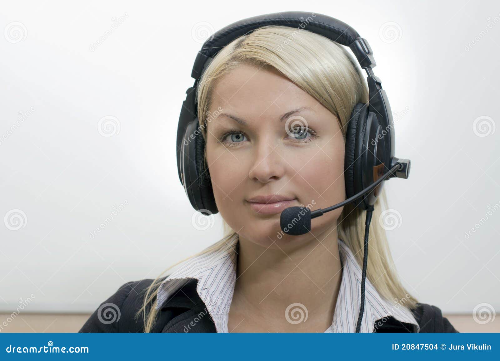 The operator stock photo. Image of mike, beauty, communication - 20847504