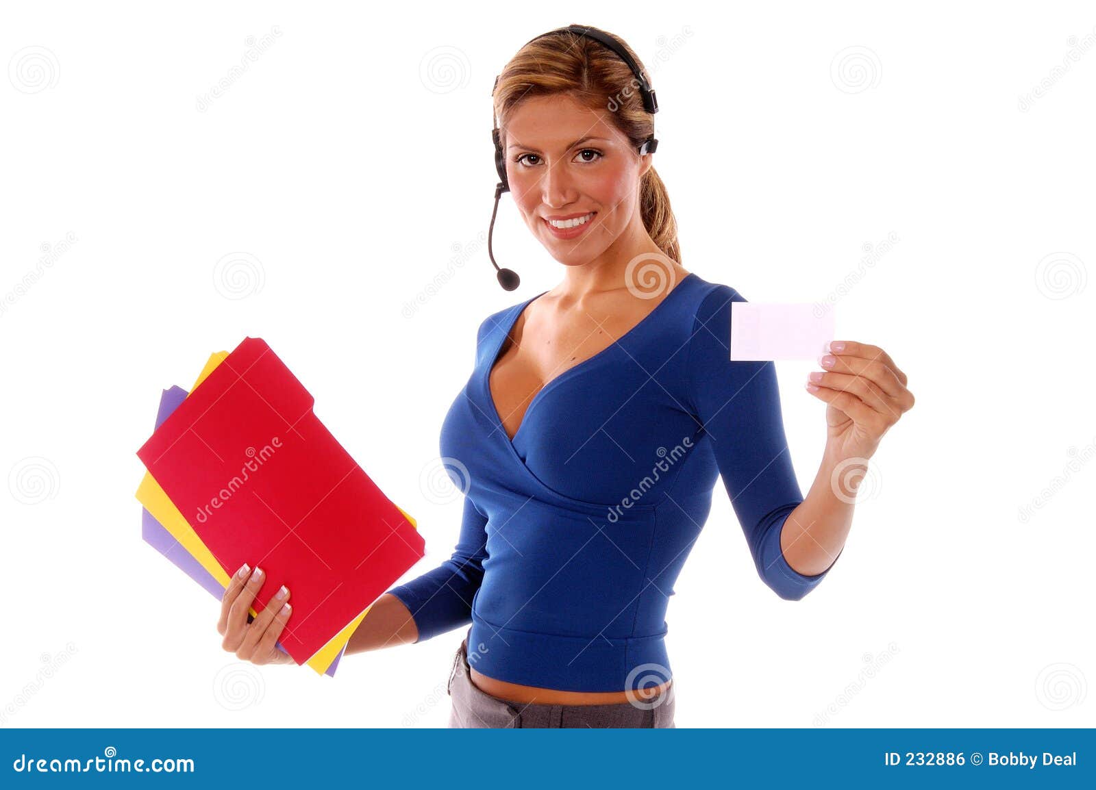 Operator stock photo. Image of corporate, blue, hottie - 232886