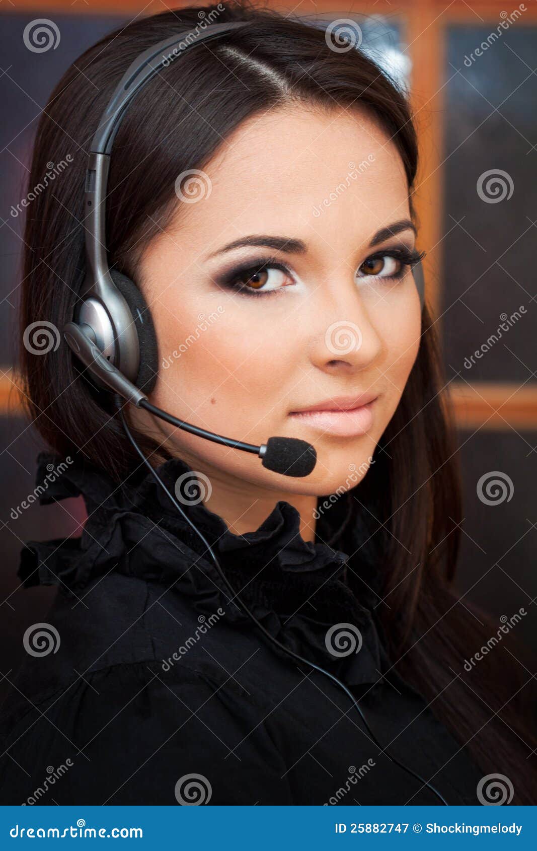 Operator stock image. Image of looking, line, business - 25882747