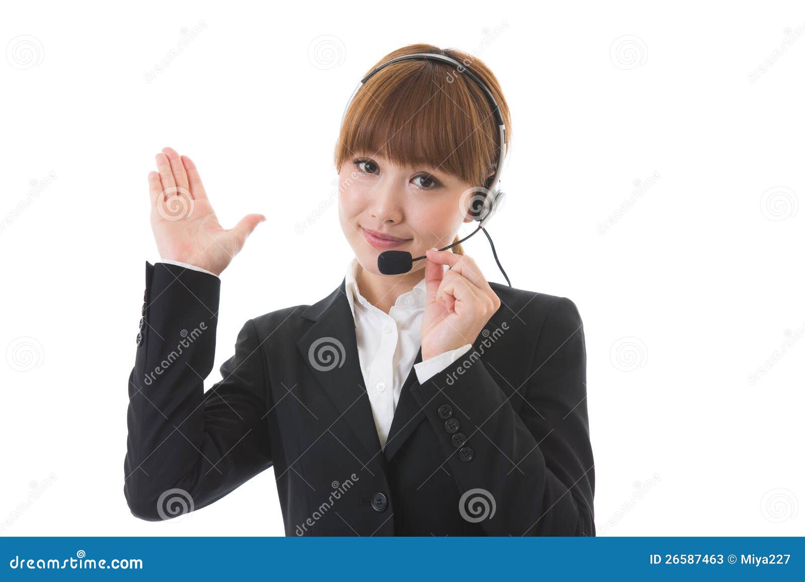 Operator stock image. Image of student, telephone, white - 26587463