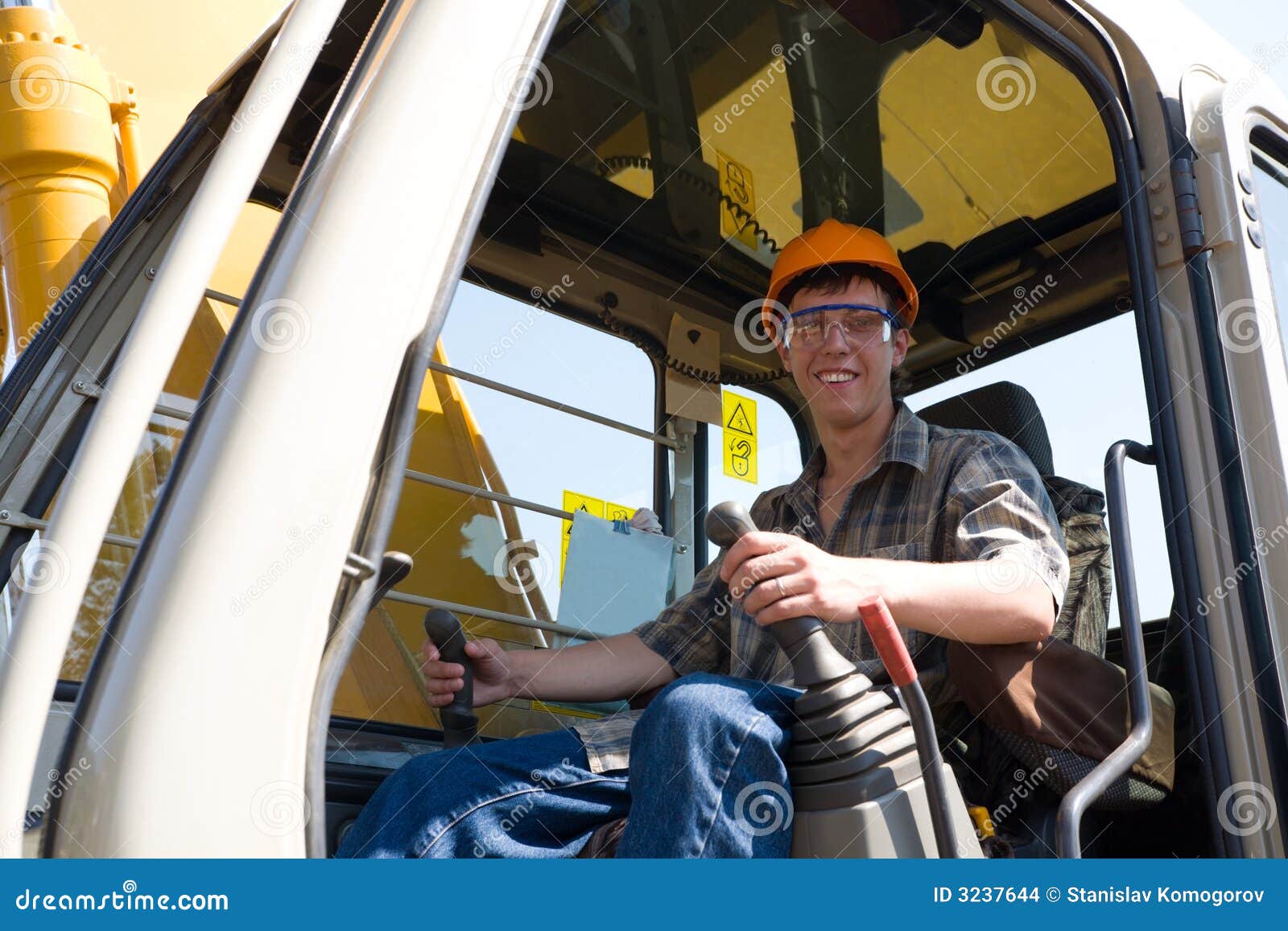 Operator stock photo. Image of bulldozer, machinery, construction - 3237644