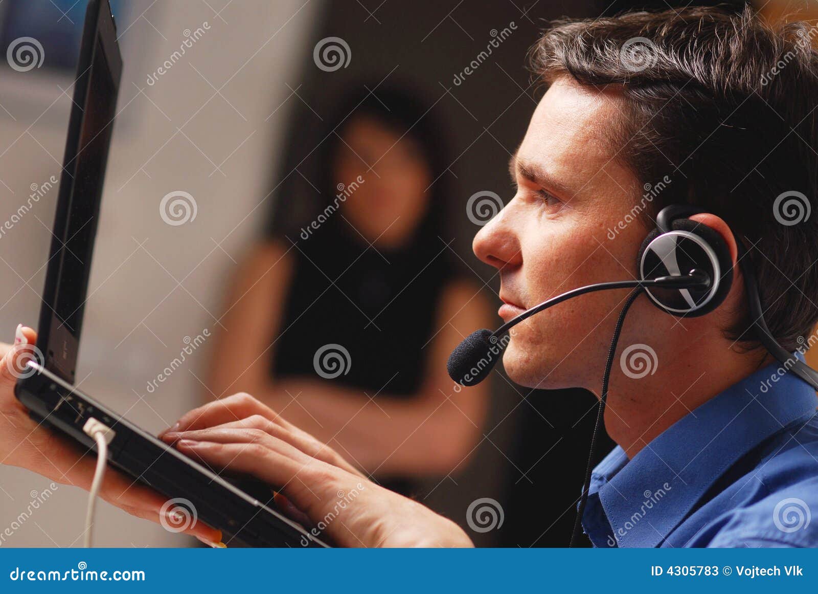 Operator stock image. Image of communication, telecommunication - 4305783