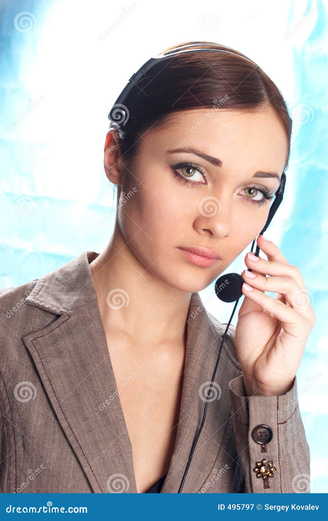 Operator stock image. Image of help, intense, internet - 495797