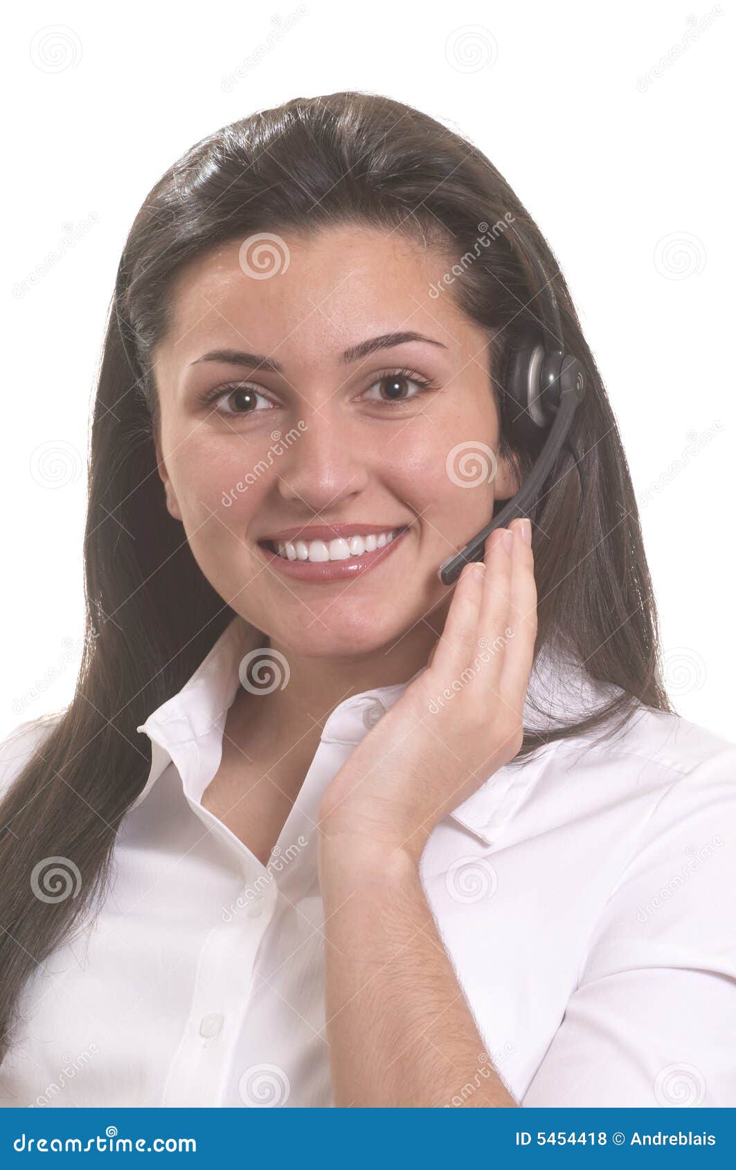 Operator stock photo. Image of isolated, line, headset - 5454418