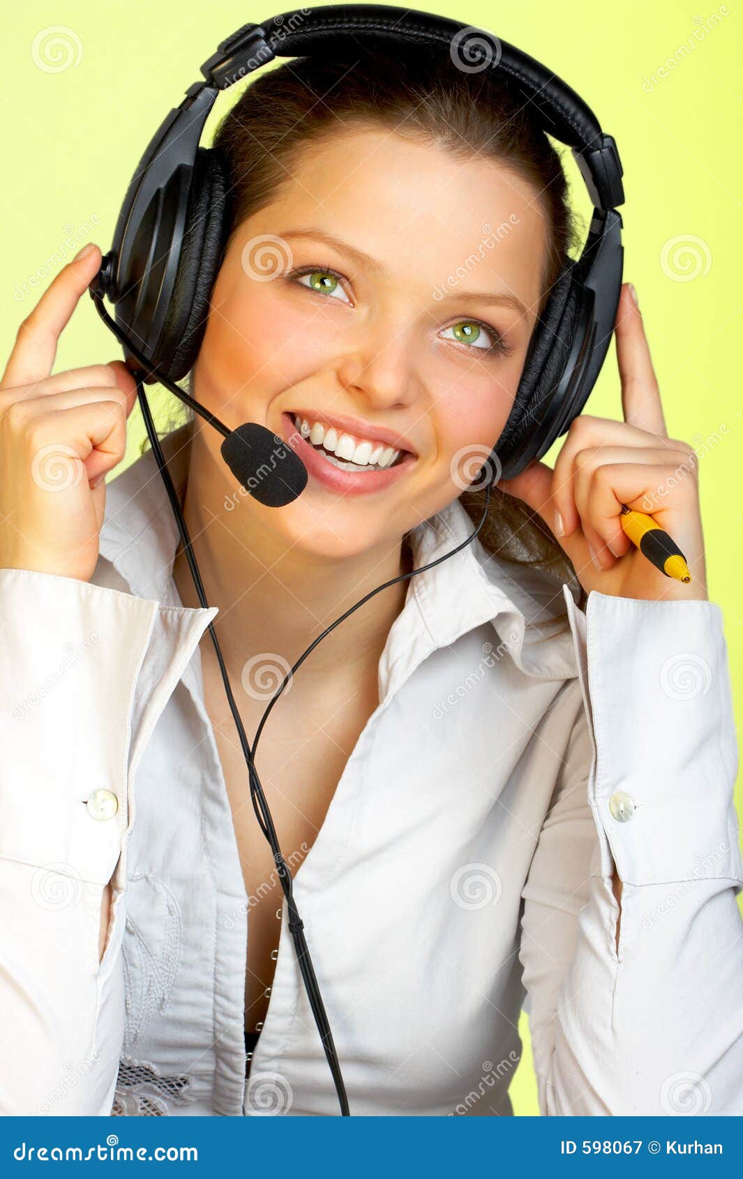 Operator. stock image. Image of receptionist, representative - 598067