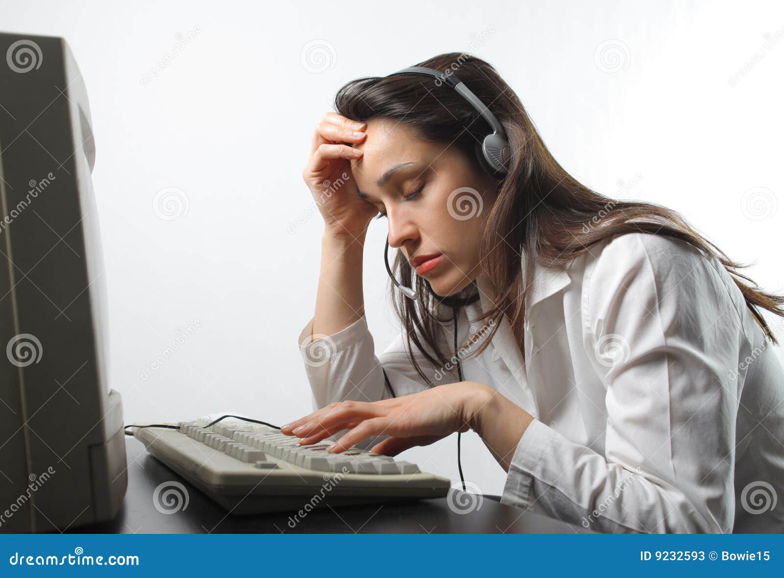 Operator stock image. Image of computer, center, desk - 9232593