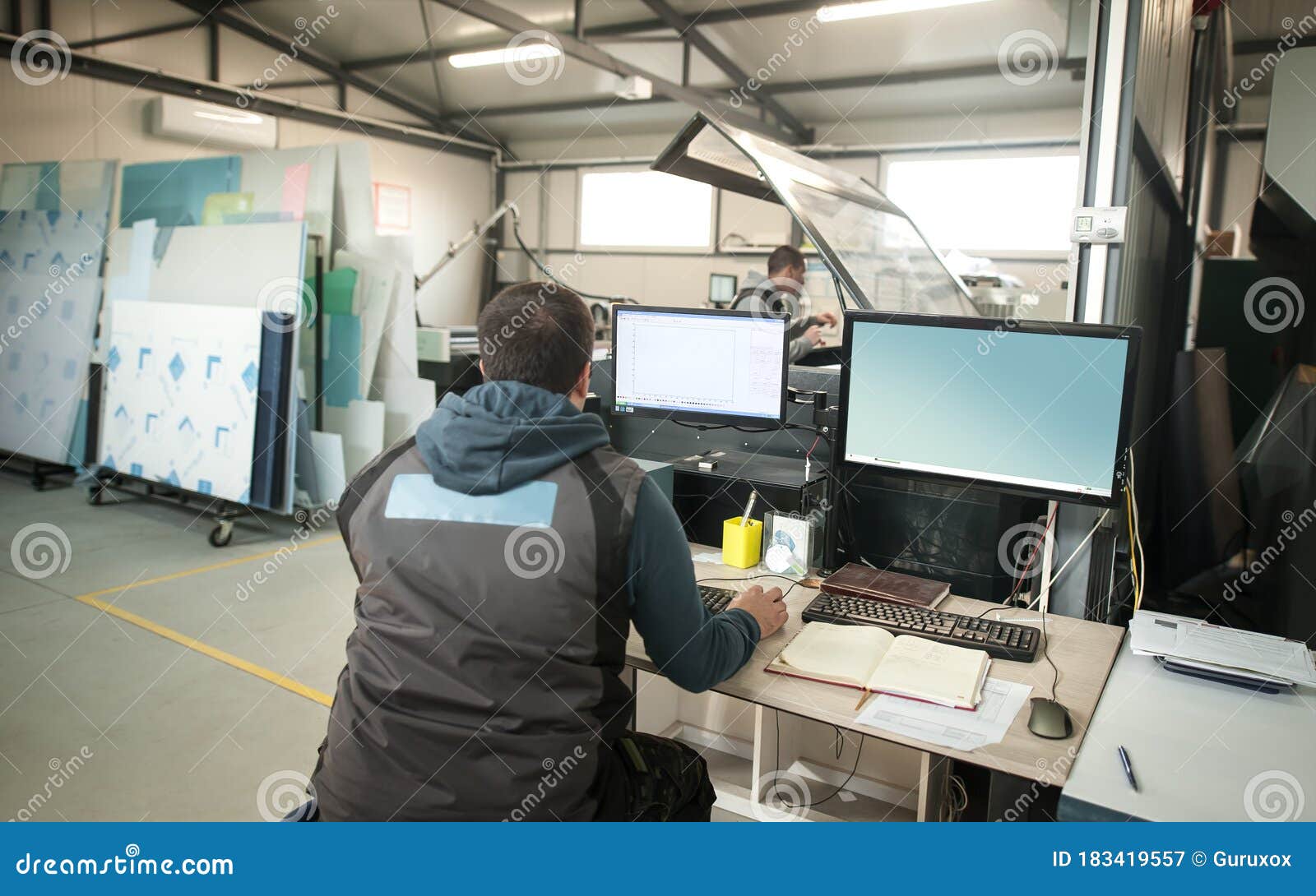 Operator And Engineer Monitor SCADA System Royalty-Free Stock Photo ...