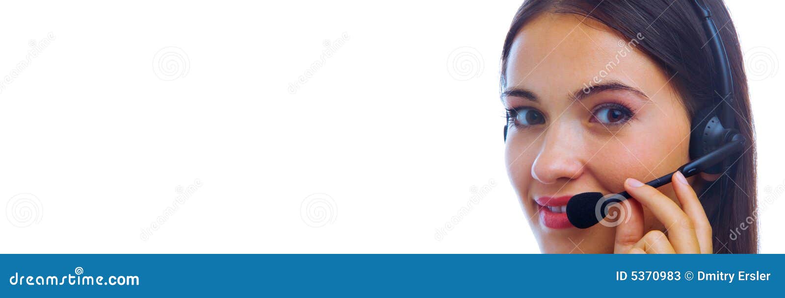 Operator banner stock image. Image of friendly, internet - 5370983