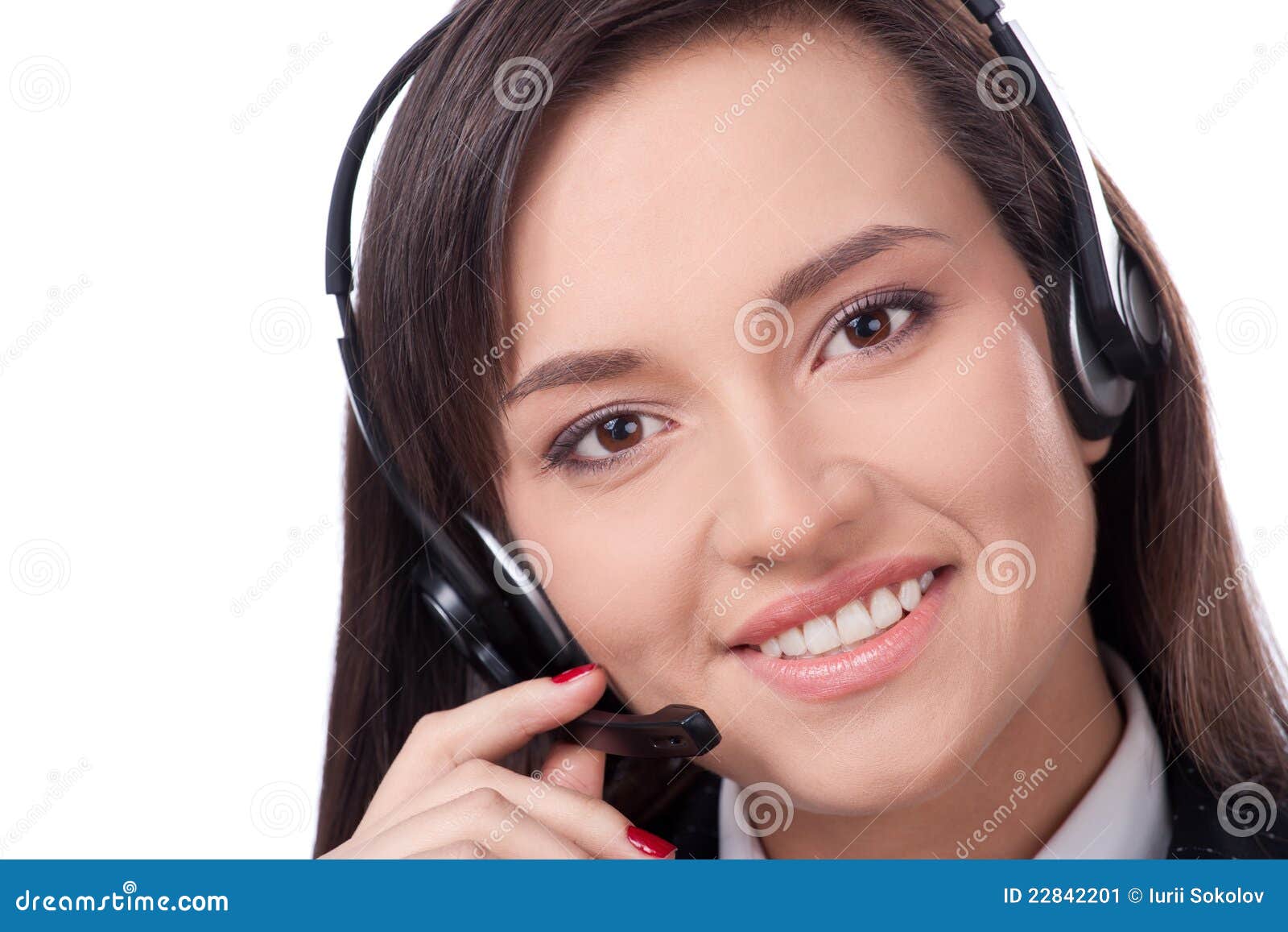 Operator of call center stock image. Image of office - 22842201