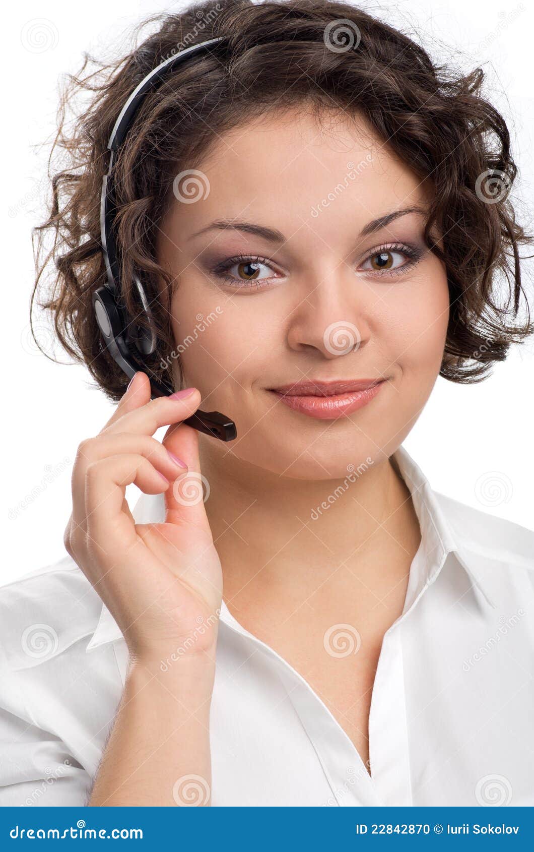 Operator of call center stock photo. Image of representative - 22842870