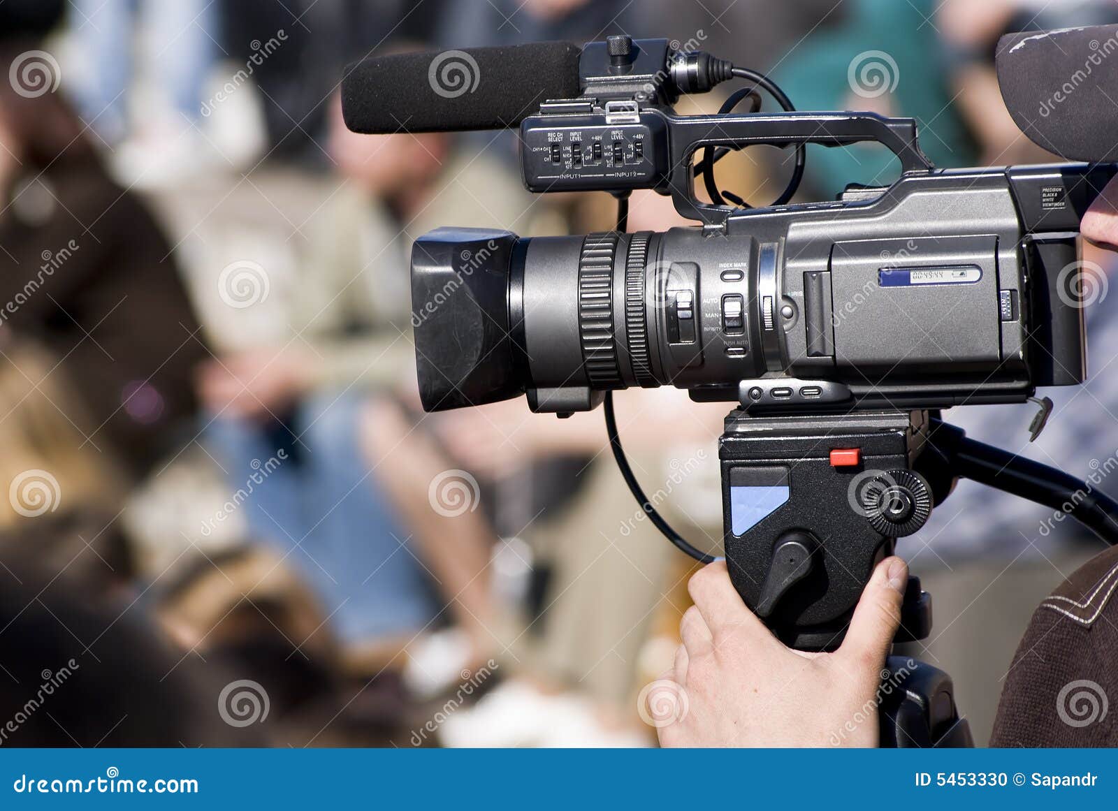 Operator with camera stock photo. Image of professional - 5453330