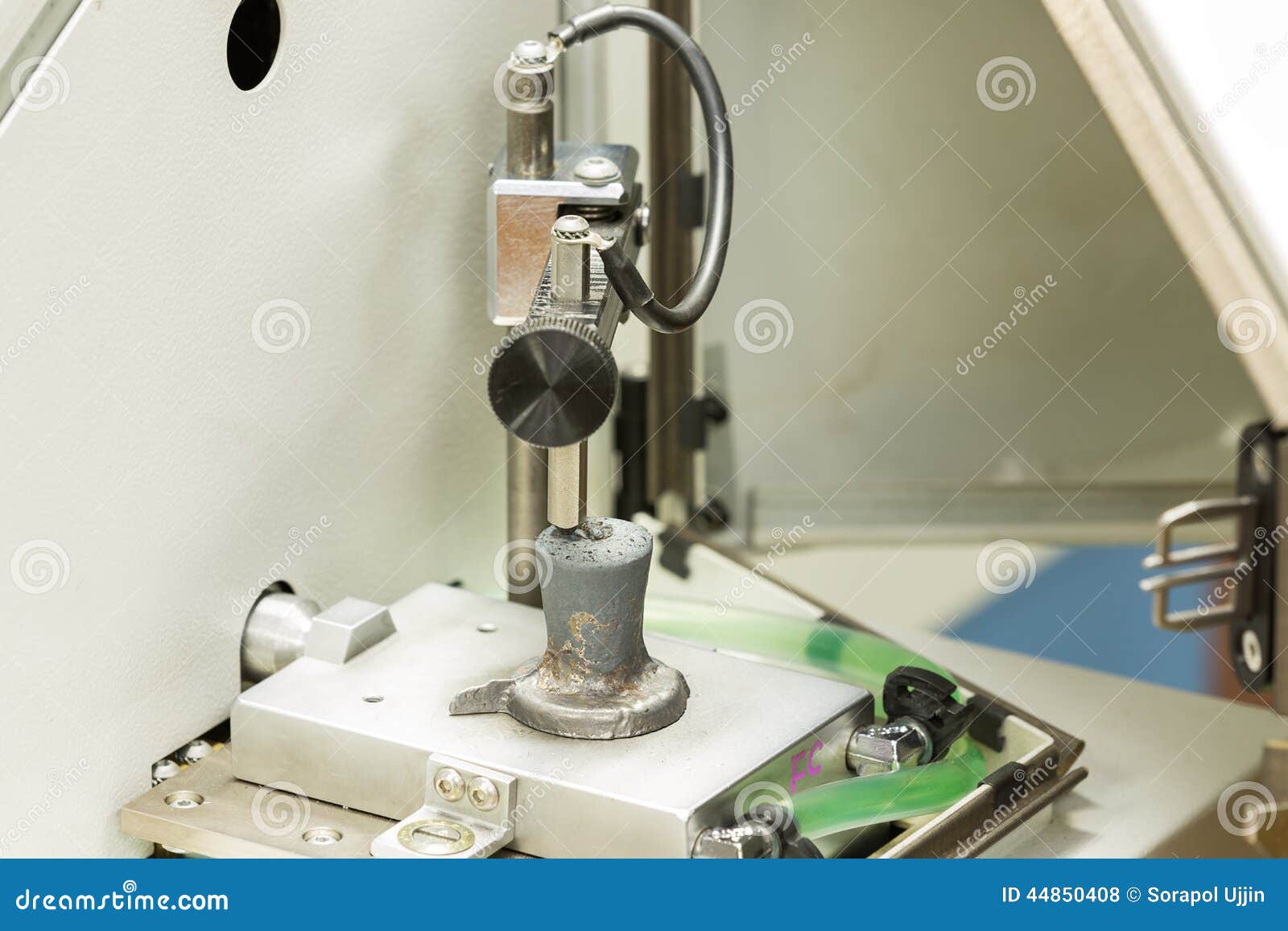 Operator Check Chemical Composition of Cast Iron Stock Photo - Image of ...
