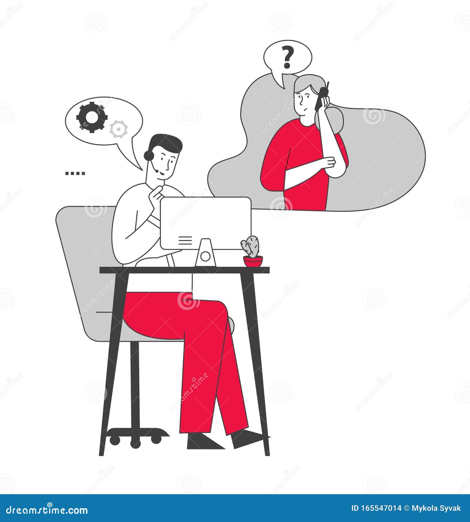 Operator and Client Hotline Communication, Consultation. Technical ...