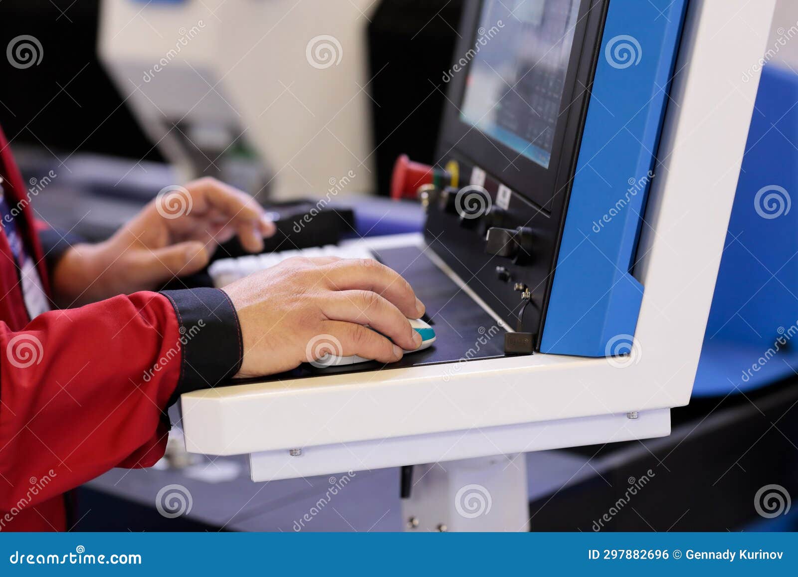Operator at the Control Console Stock Photo - Image of engineer ...