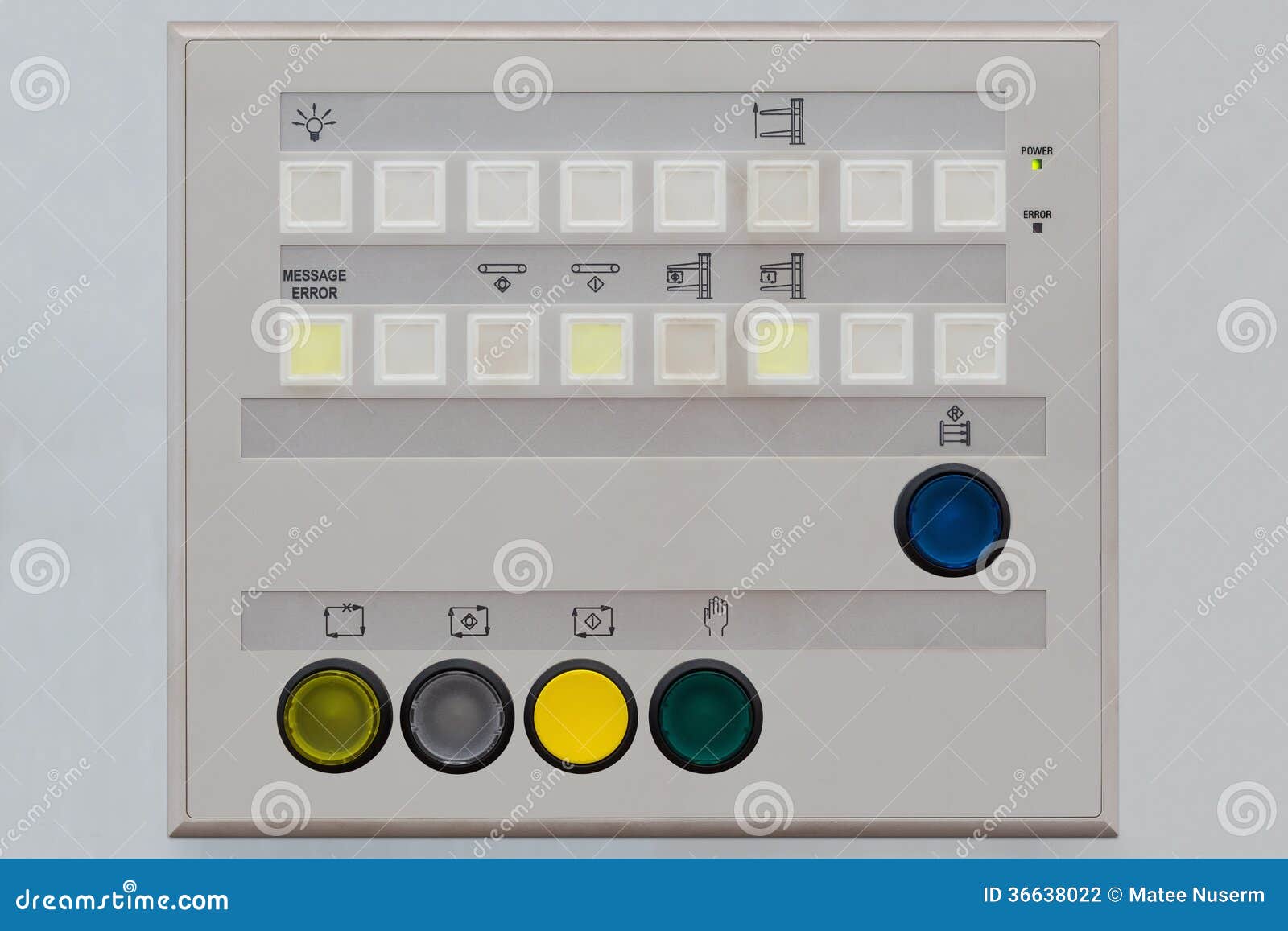 Operator control panel stock photo. Image of light, switch - 36638022