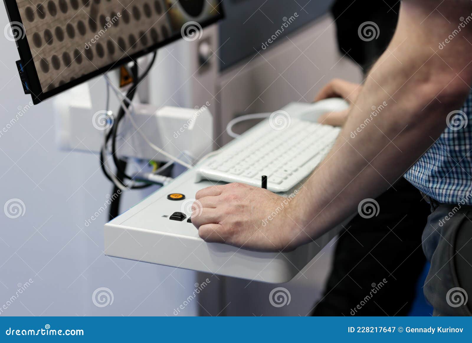 Operator Controls X-ray and CT Inspection System Stock Image - Image of ...