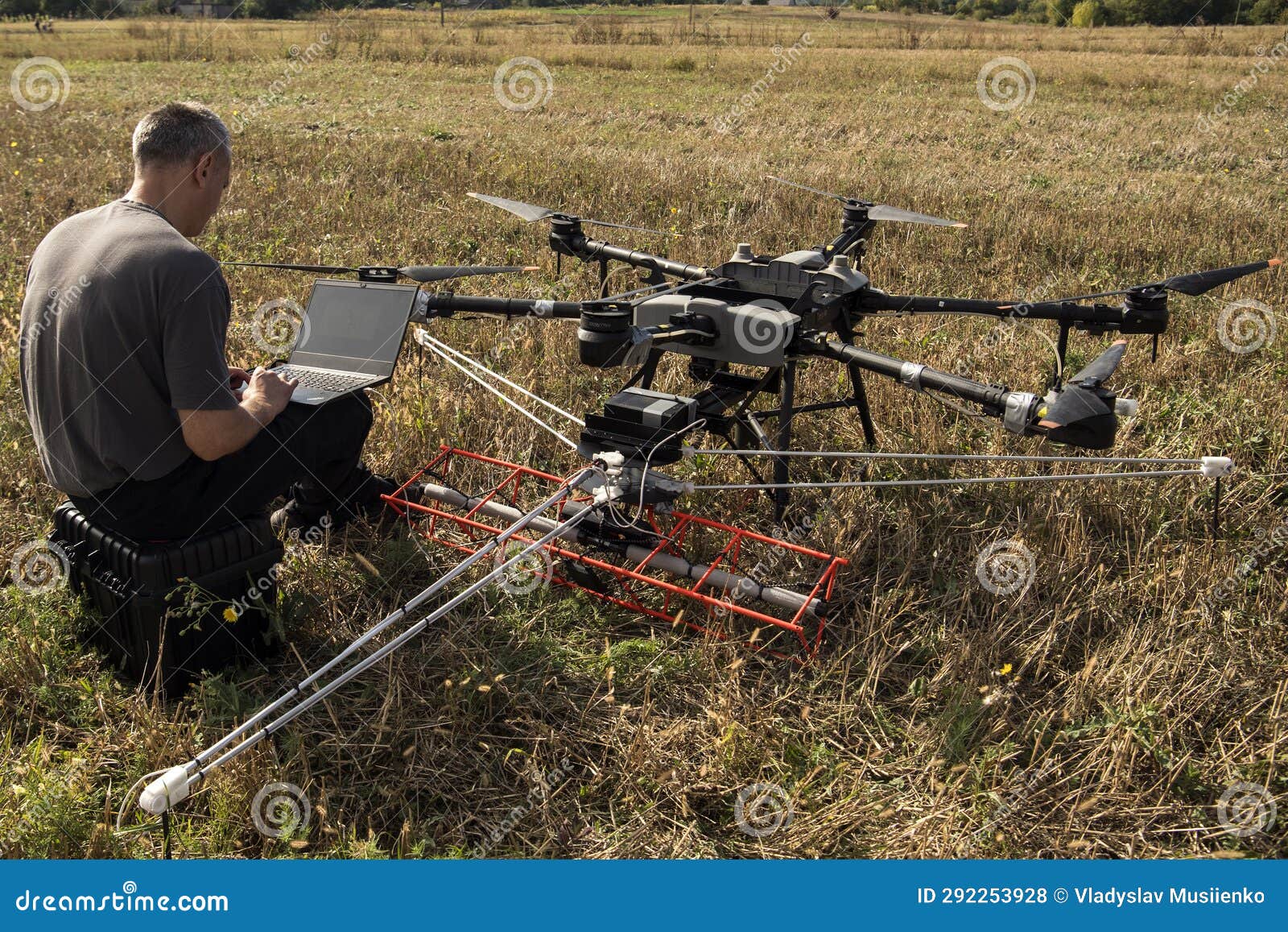 Operator of the Drone with Artificial Intelligence Integration Used To ...