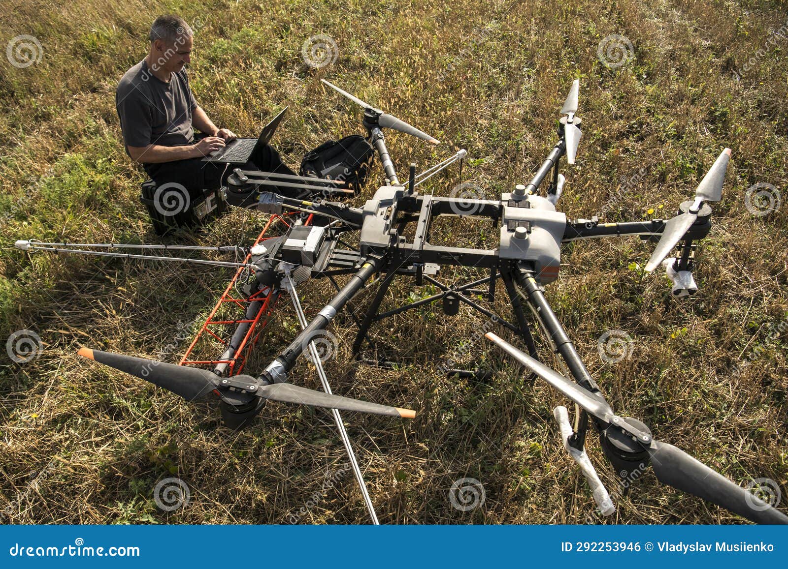 Operator of the Drone with Artificial Intelligence Integration Used To ...