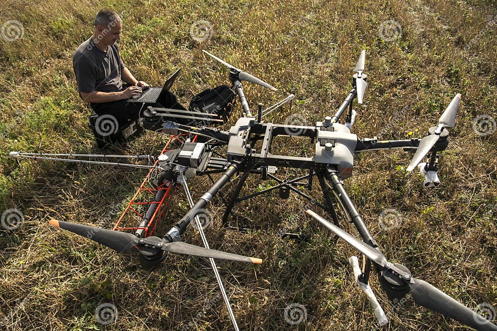 Operator of the Drone with Artificial Intelligence Integration Used To ...