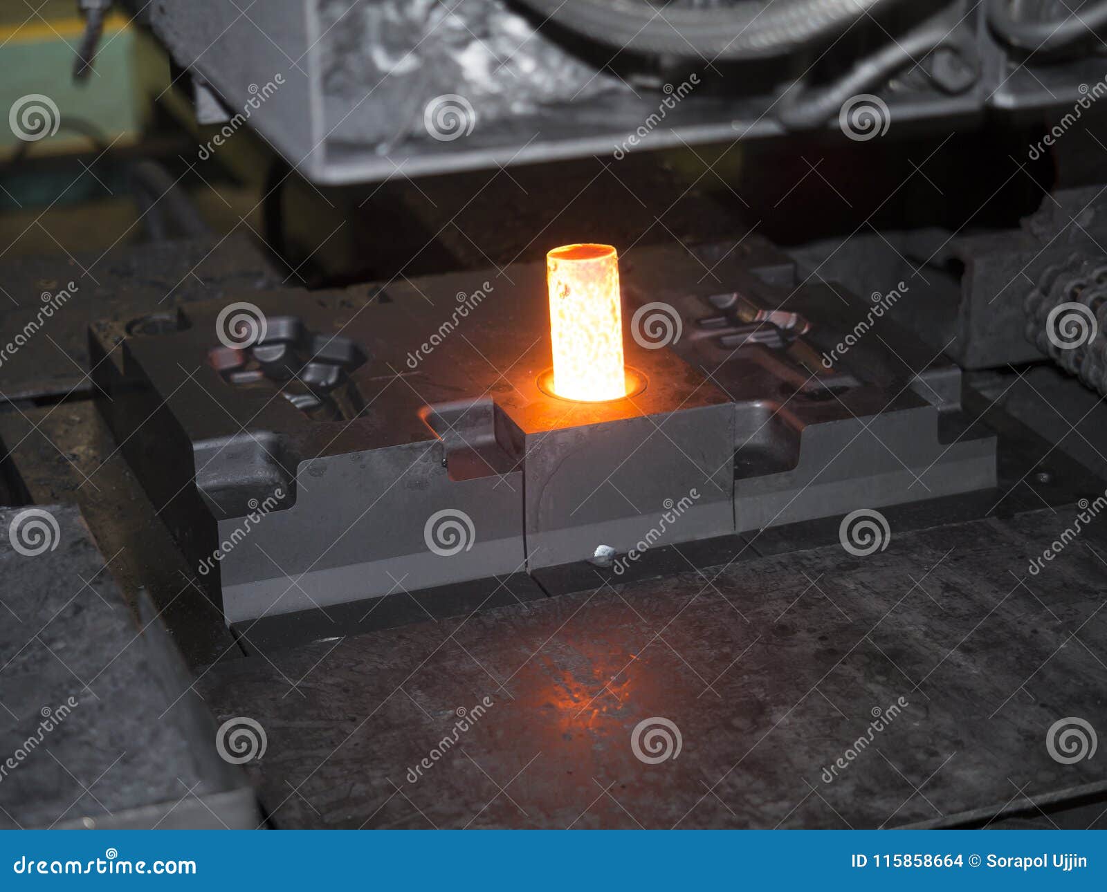 Operator Forging Steel Automotive Parts Stock Photo - Image of heavy ...