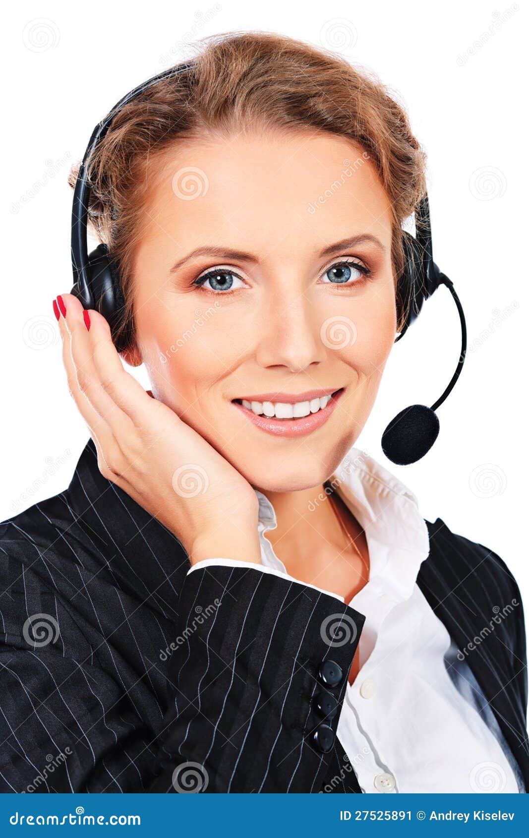 Operator help stock image. Image of office, closeup, center - 27525891