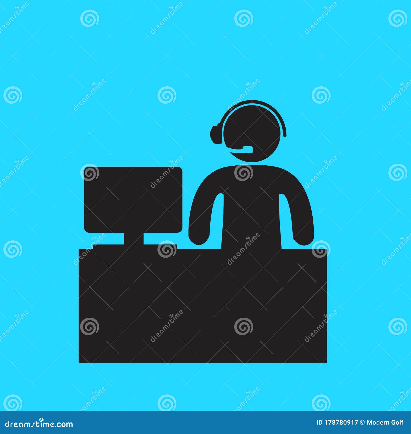 Operator Icon.Business Concep,Vector Illustration Stock Vector ...