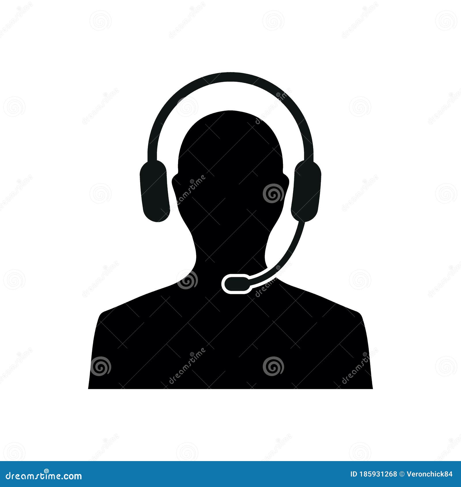Operator Icon. Call Center Service Icon Stock Vector - Illustration of ...