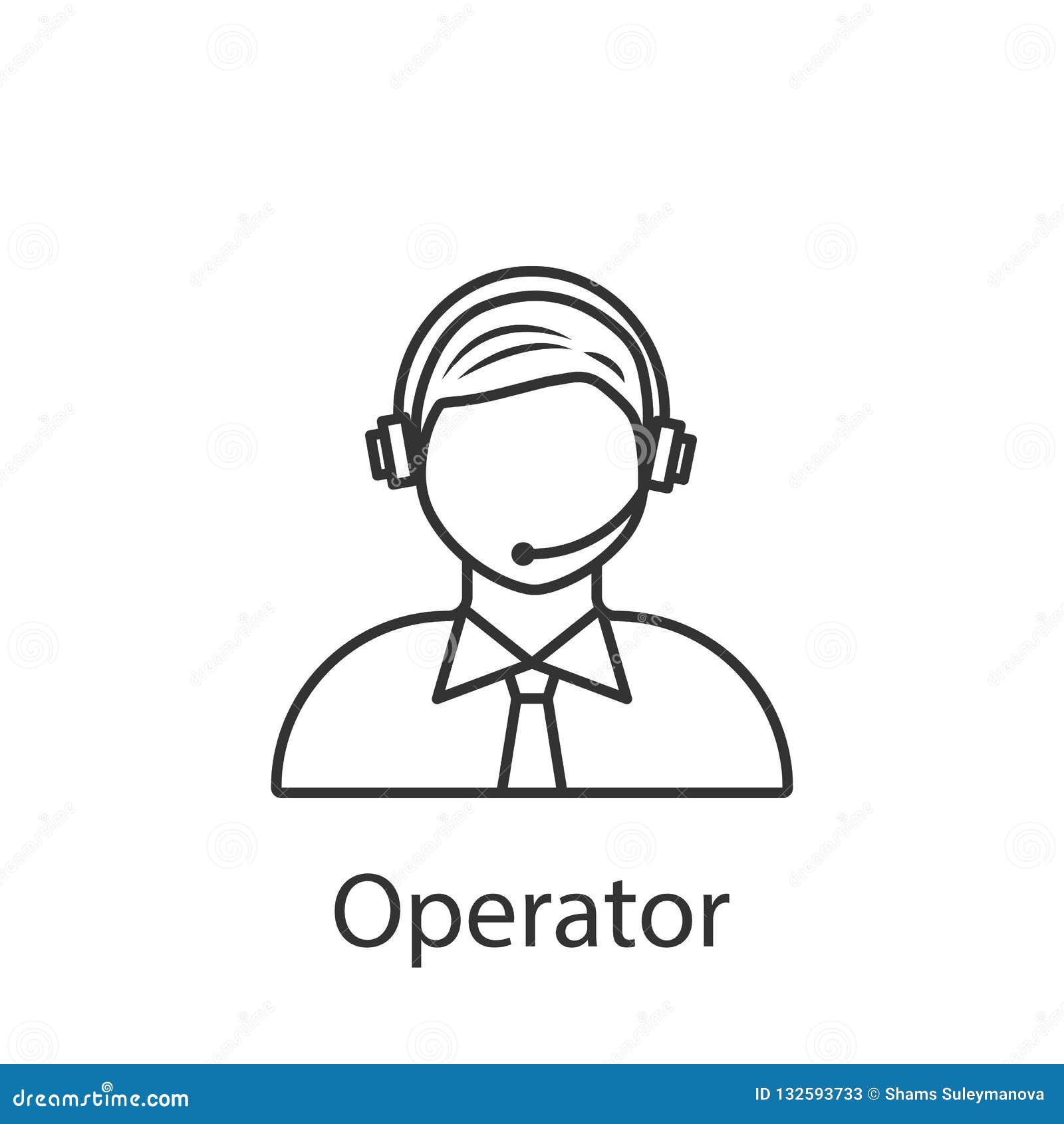 Operator Icon. Element of Profession Avatar Icon for Mobile Concept and ...