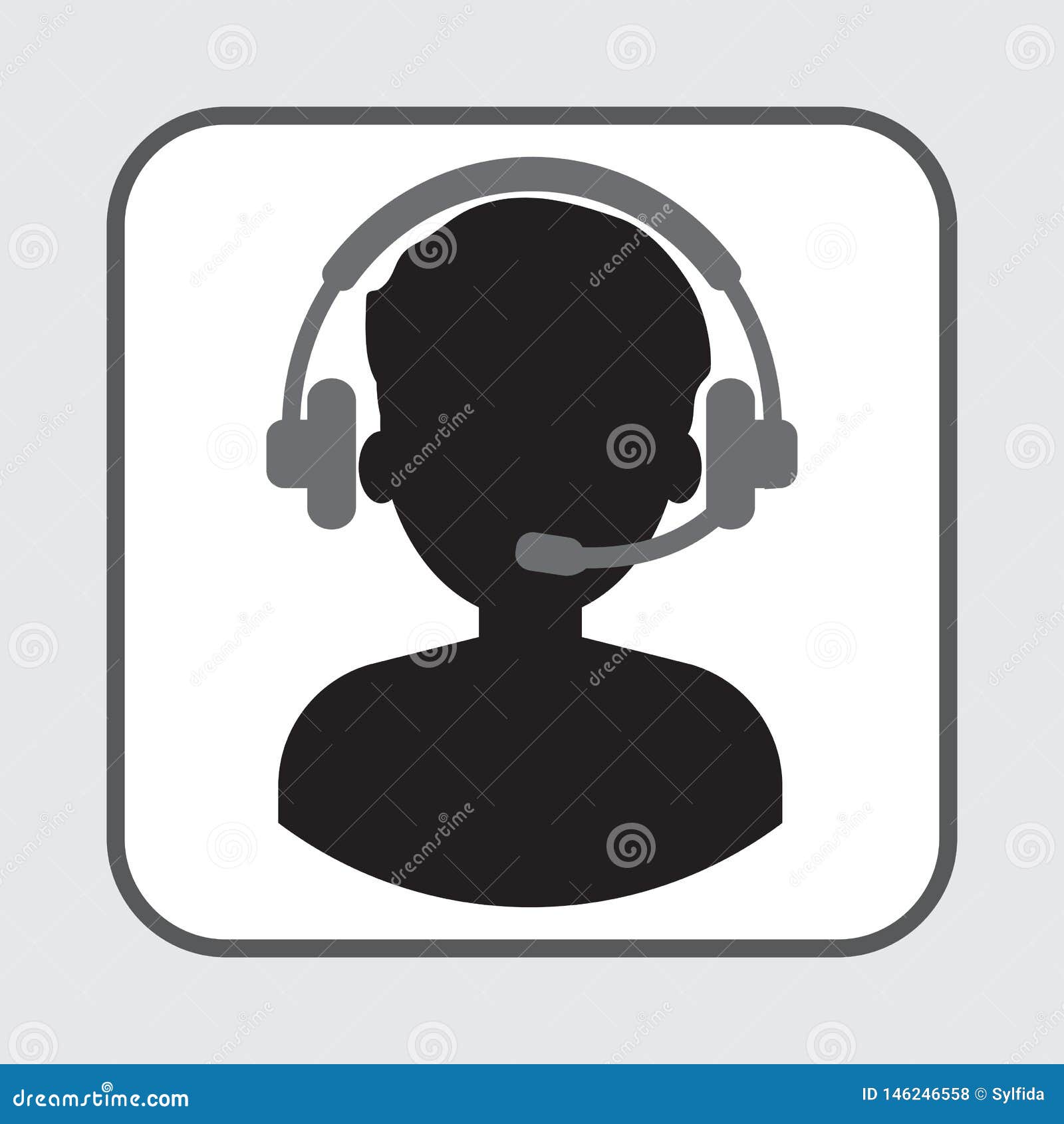 Operator Icon, Support Chat. Vector Stock Illustration - Illustration ...
