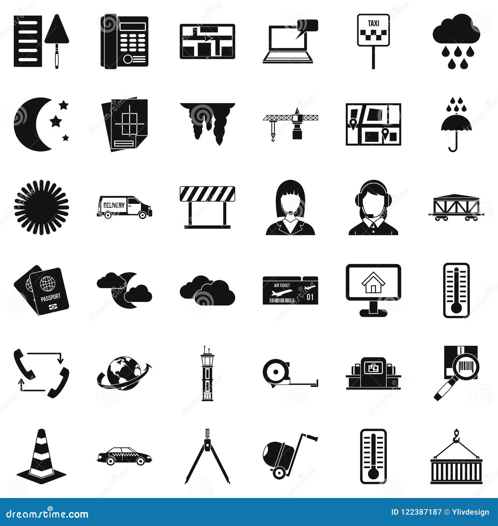 Operator Icons Set, Simple Style Stock Vector - Illustration of code ...