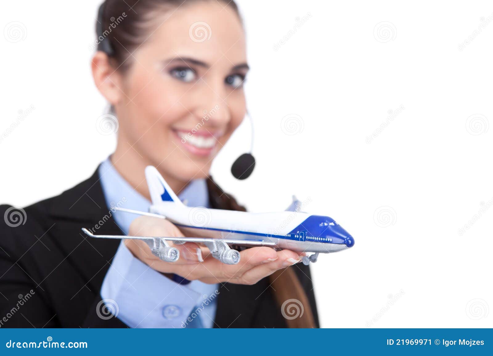 Operator with Information about Flying Plan Stock Image - Image of ...