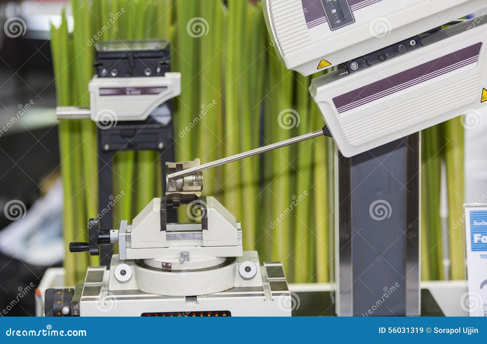 Operator Inspection Automotive Part by Contour Measuring Machine Stock ...