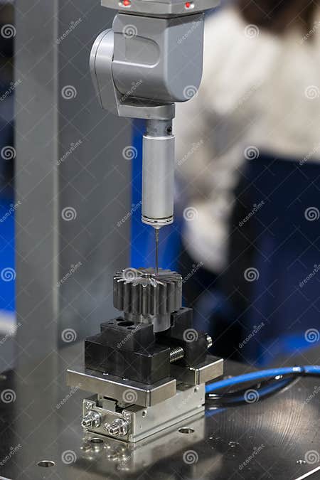 Operator Inspection High Precision Part by 3d Laser Scan Machine Stock ...