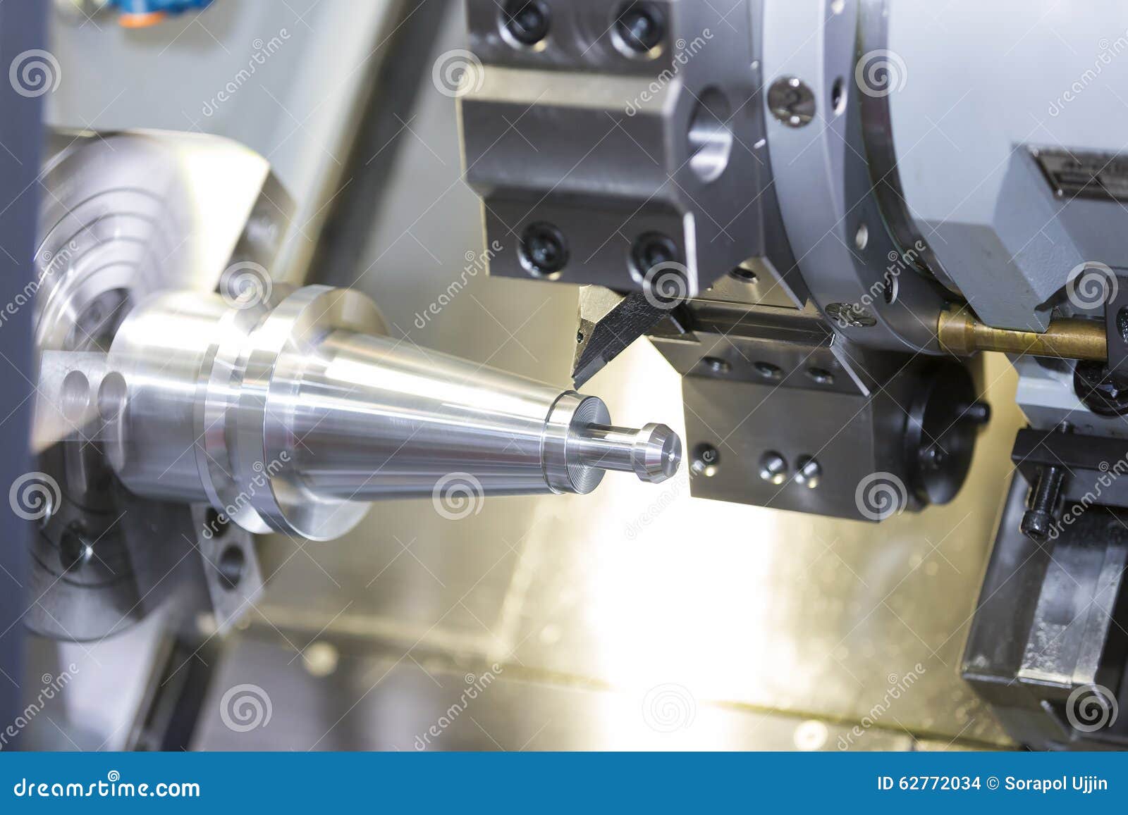 Operator Machining Automotive Part Stock Photo - Image of lathe, insert ...