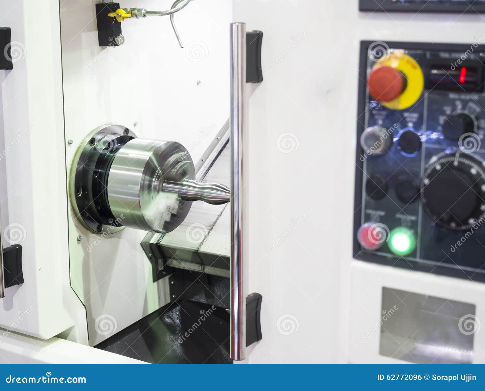 Operator Machining Automotive Part Stock Photo - Image of chuck, close ...