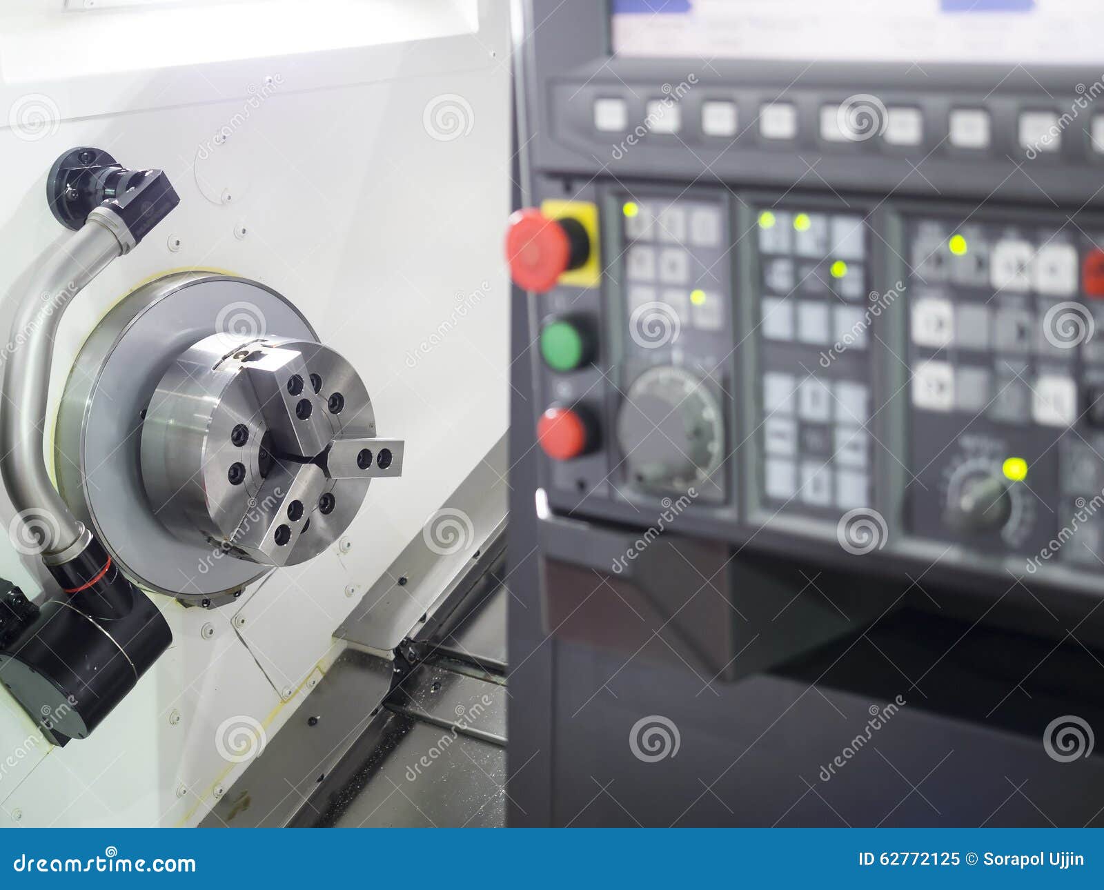 Operator Machining Automotive Part Stock Image - Image of holder ...