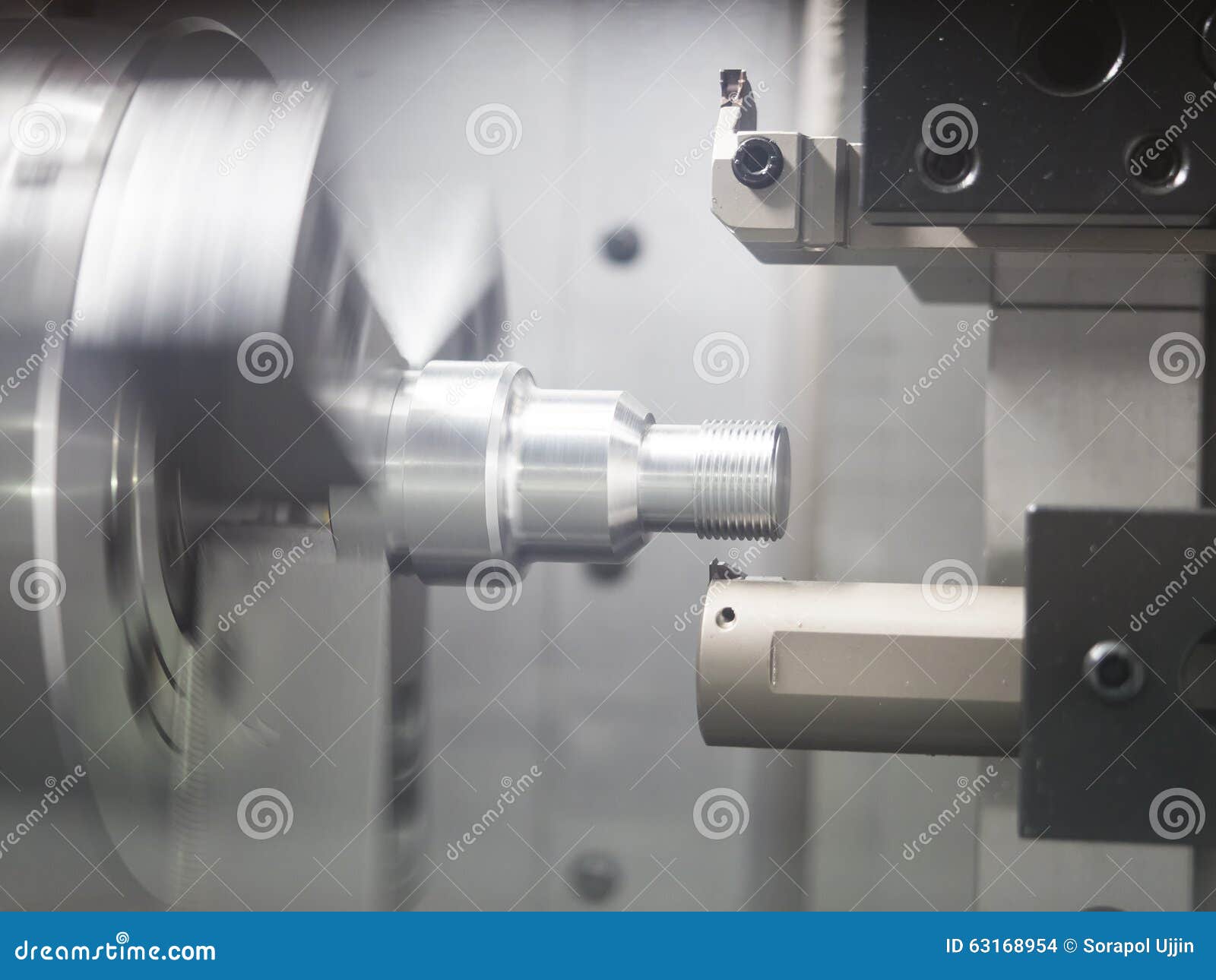 Operator Machining Automotive Part Stock Photo - Image of metalwork ...