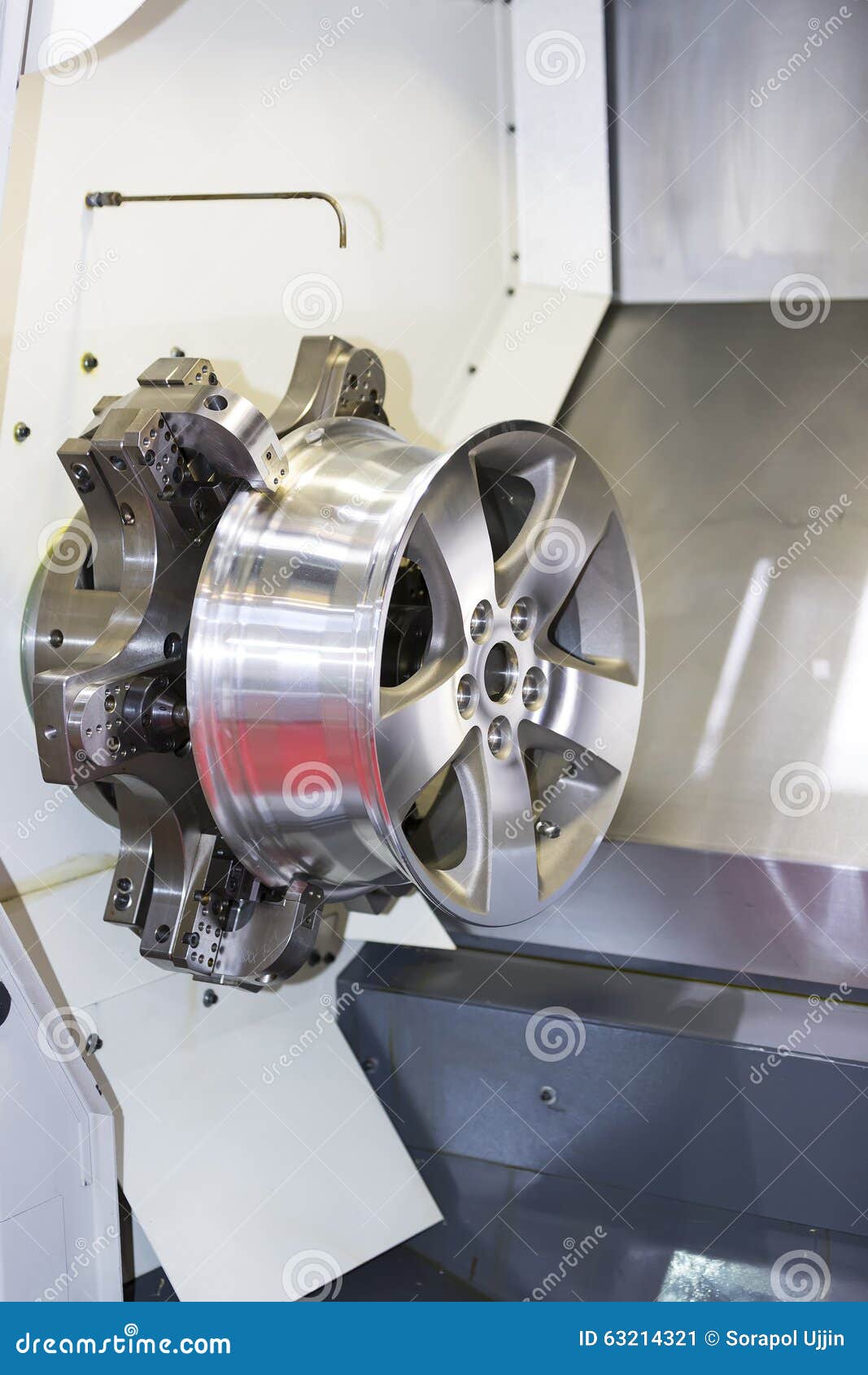 Operator Machining Automotive Part Stock Image - Image of instrument ...