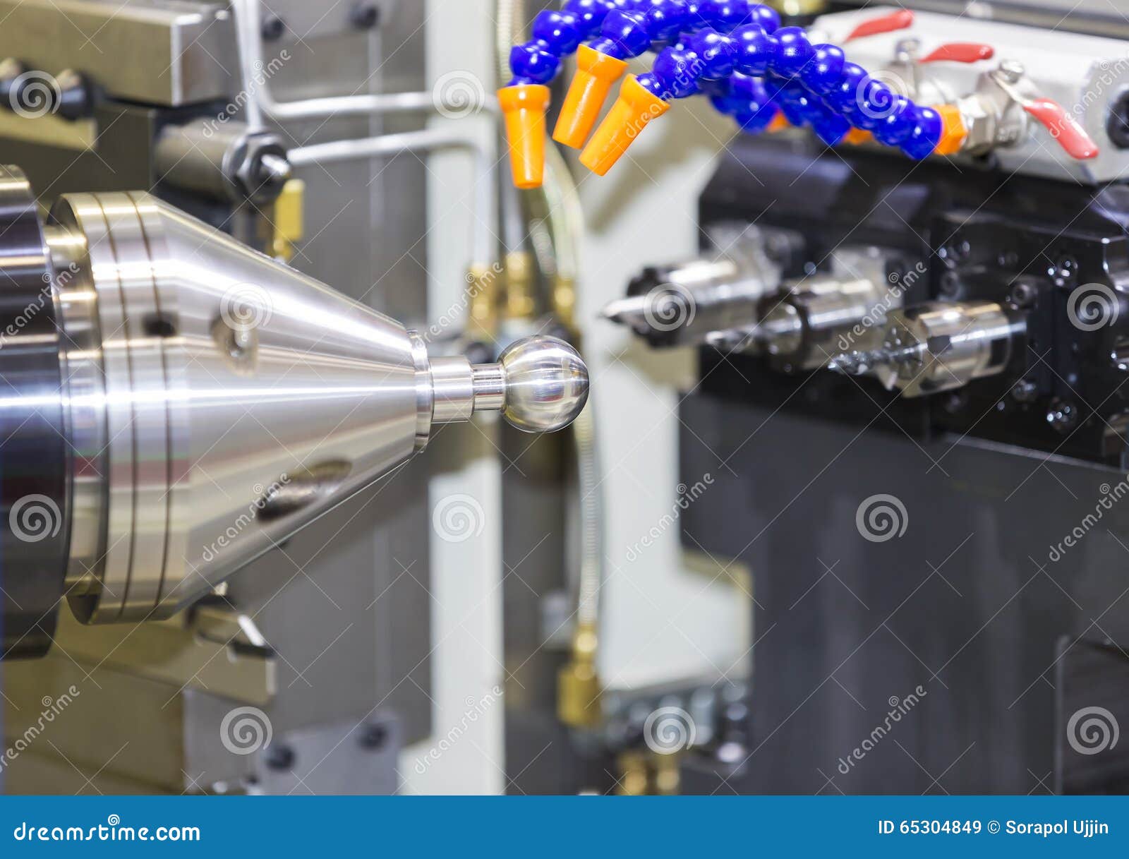 Operator Machining Automotive Part Stock Image - Image of bore ...